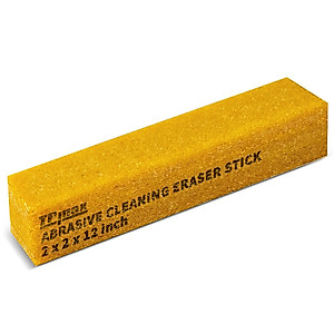 12" x 2" x 2" Inch Abrasive Cleaning Eraser Stick for Cleaning Abrasive Sanding Belts & Sanding Discs Sandpaper Rough Tape, Skateboard and Shoes Natural Rubber Build