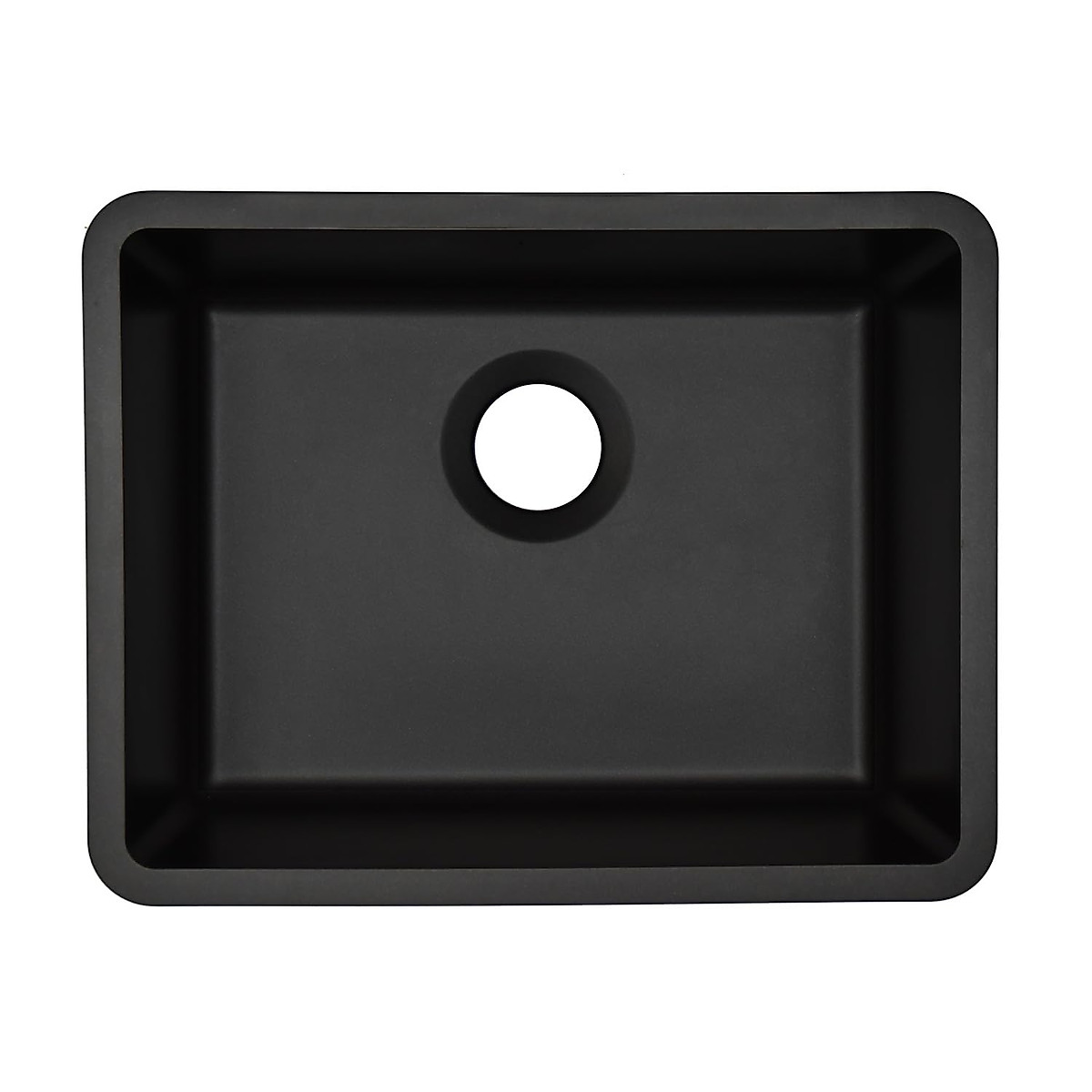 23" x 18" Quartz Kitchen Sink, single bowl kitchen sink,Drop in Kitchen Sink, Granite Composite Kitchen Sink, Undermount Sink, Galaxy Black kitchen Sink, Lexicon Platinum LP-2318-K-SO