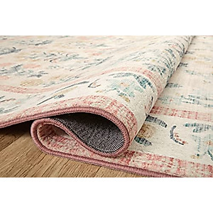 Rifle Paper Co. x Loloi Eden Collection EDE-01 Blush 2'-6" x 7'-6" Runner Rug