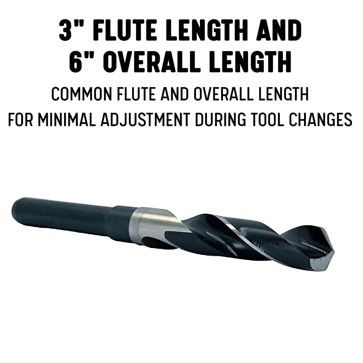 Drill America 3/4" Reduced Shank High Speed Steel Drill Bit with 1/2" Shank, D/ARSD Series