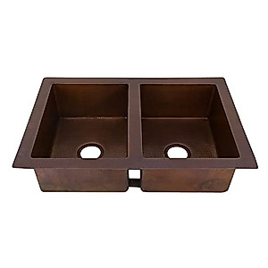 Copper Kitchen Sink 50/50