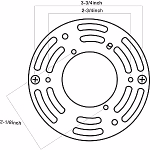 CLOUDY BAY LED Flush Mount Ceiling Spot Light,CRI90+ 8W 600lm 3000K Warm White Dimmable,Adjustable Tilt Angle Ceiling Light Fixture,White Finish
