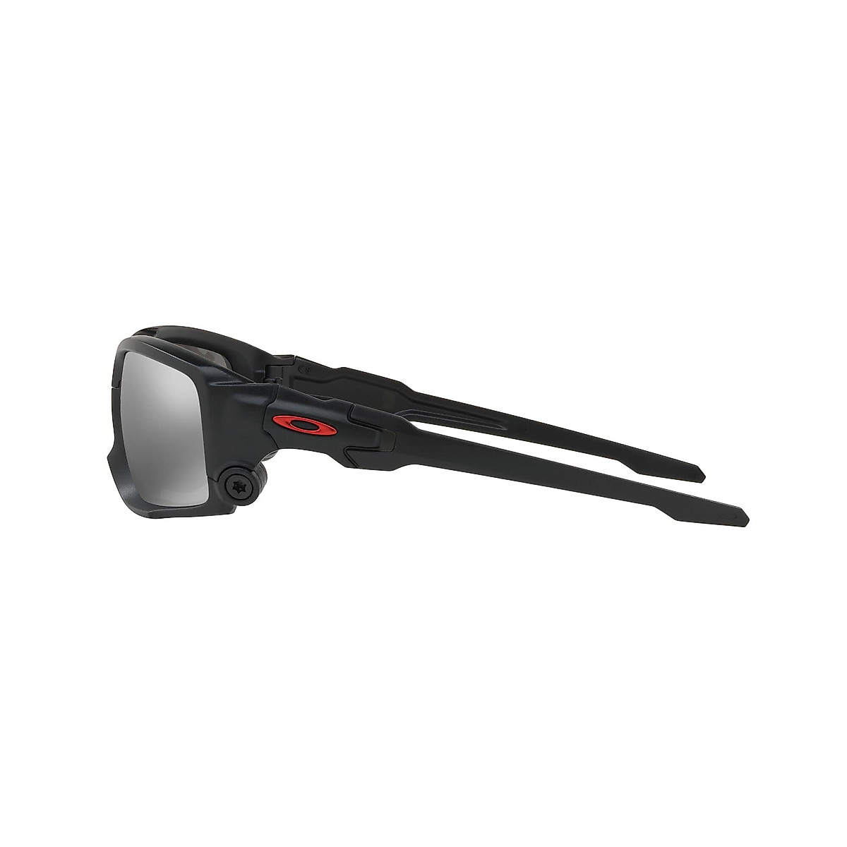 Oakley Men's OO9329 Ballistic Shocktube Rectangular Sunglasses, Matte Black/Black Iridium, 61 mm