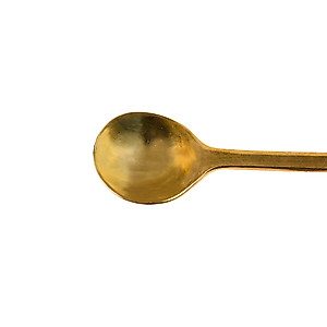 Creative Co-Op Bumble Bee Themed Gold-Colored Brass Spoon