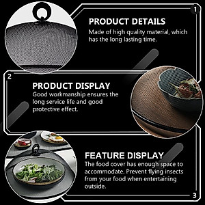 Cabilock 2pcs Metal Mesh Food Cover Tents Stainless Steel Food Covers Screen Food Tent Anti Fly Pop- Up Umbrella Screen Tents Patio Food Bug Net for Indoor Outdoor Picnic Caming