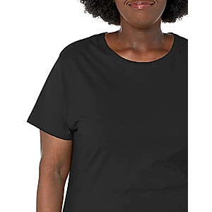 Just My Size Plus-Size Pure Cotton Jersey T-Shirt, Wide Classic Crewneck Tee for Women