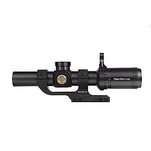 WestHunter Optics HD 1.2-6x24 IR FFP Compact Riflescope, 30mm Tube First Focal Plane Tactical Shooting Scope with Illuminated 1/2 MOA Reticle | Picatinny Shooting Kit A