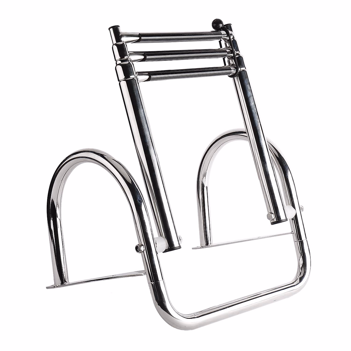 NovelBee 3 Step Inboard Boat Ladder,Stainless Steel Telescoping Step Ladder Folding Dock Ladder for Marine Boat Yacht Swimming Pool