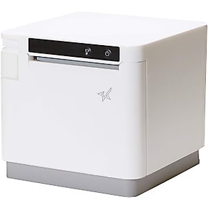 Star Micronics mC-Print3 3-inch Ethernet (LAN) / USB/Lightning Thermal POS Printer with CloudPRNT, Cutter, and External Power Supply - White