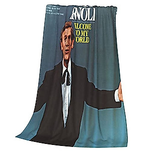 Flannel Blanket Eddy Arnold Soft Lightweight Throw Blanket Warm Durable Sofa Couch Decor Beding 50"X40"