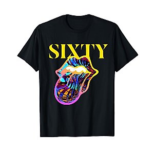 Official Rolling Stones Sixty Tongue T-Shirt
