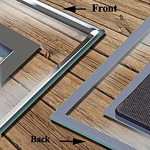 Amazon Brand – Pinzon 5x7 Mirror Glass Photo Frame For photo Size 7x5, Glass Picture Frames for Desk Display (Set of 2)