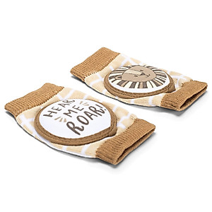 DEMDACO Hear Me Roar Lion Natural Brown One Size Fits Most Cotton Blend Infant Kneezies