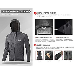 MEETYOO mens Running for Men outerwear jackets, Grey, Small US