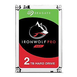 Seagate IronWolf Pro 2TB NAS Internal Hard Drive HDD – 3.5 Inch SATA 6GB/S 7200 RPM 128MB Cache for Raid Network Attached Storage, Data Recovery Rescue Service (ST2000NE0025)
