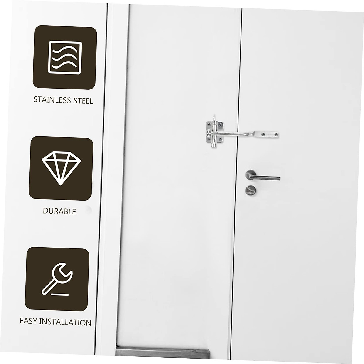 OSALADI Hidden Door Latch Gate Latch Pull Heavy Duty Gate Latches for Metal Fence Gate Locks for Wooden Gates