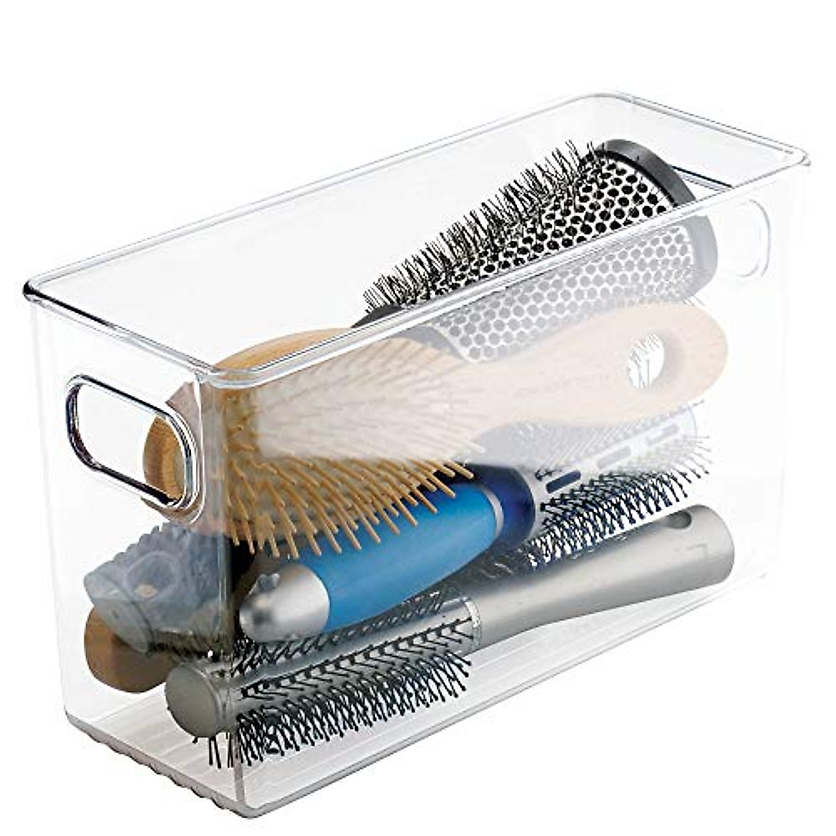 InterDesign Linus Plastic Countertop, Closet, and Vanity Organizer, Storage Bin for Bathroom, Bedroom, Office, Craft Room, Kitchen, Small