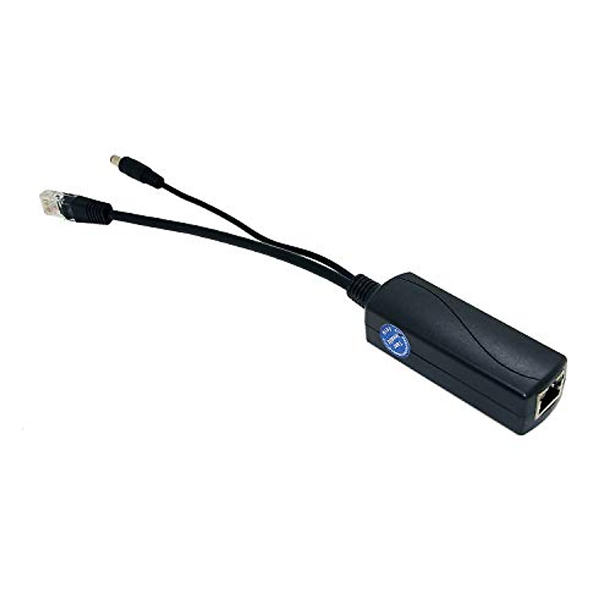 REVOTECH Gigabit PoE Splitter 12V 1A Output, IEEE 802.3af Standard Compliant 10, 100, 1000Mbps Power Over Ethernet Splitter Adapter for Security Camera CCTV Surveillance 5.5x2.1mm DC Plug (PS5712G)