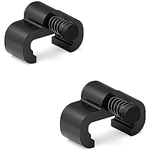 CCJH Sliding Barn Door Stop Upgrade Barn Door Stoppers Hardware for Top Track 1 Pair Black