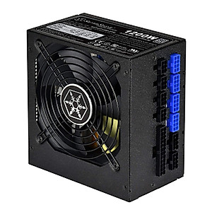 SilverStone Technology 1200 Watt Fully Modular 80 Plus Platinum Power Supply in Ultra Compact 140MM in Depth ST1200-PTS