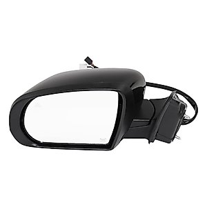 Kool Vue Driver & Passenger Side Power Heated Mirrors for Jeep Cherokee 2014-2018 Manual Fold With Signal Light, Blind Spot Monitor, Puddle Lamp & Auto-Dimming; Without Memory Paintable