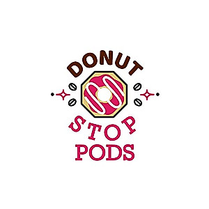 Donut Stop Flavored Coffee Pods, Compatible with 2.0 K-Cup Brewers, Donut Flavor Coffees, Assorted Variety Pack, 40 Count