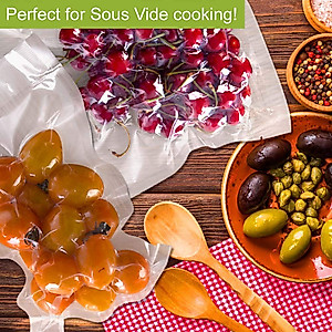 VacYaYa Vacuum Sealer Bags Rolls with BPA Free and Heavy Duty,Commercial Grade Vaccume Seal Bags Rolls Work with Any Types Vacuum Sealer