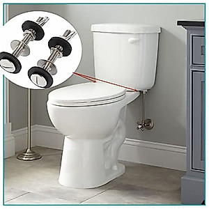 Toilet Bolts,Toilet Tank to Bowl Bolt Kits with Rubber washers and Wing Nuts Stainless Steel Toilet seat Screws,Toilet Tank Heavy Duty Bolt 2 3/4" x 5/16" (M70 x 8) 2 Pack