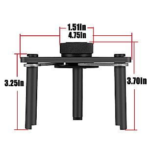 YMT T-0171-J Heavy Duty Transmission Clutch Drum Spring Compressor 3 Area Adjustable Adapter Tool for Foot-Press or Drum Buddy
