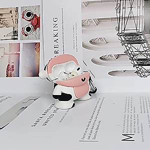 Compatible for Cow Airpods Case Pro, Cute Kawaii Cartoon 3D Silicone Fashion Protective Skin Cover for Airpod Case Cow, Funny Boys Girls Kids Teens Women for Airpods Cases Pro (Cow)