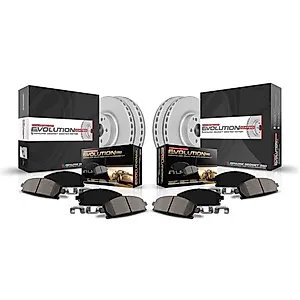 Power Stop CRK7349 Front and Rear Z17 Evolution Geomet Coated Brake Kit For Honda HR-V 2016-2022 [Model Specific]