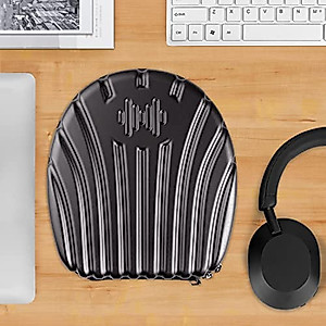 Geekria PRO Headphone Compatible with Sony WH-CH710N, WH-1000XM5, WH-1000XM4, WH-1000XM3, MDR-1AM2 Case, Replacement Hard Shell Travel Carrying Bag with Cable Storage (Silver)