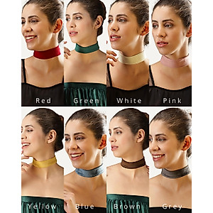 STACKABLE CREATIONS Black Choker Necklaces for Women, Wide Velvet Thick 90s Ribbon Neck Collar