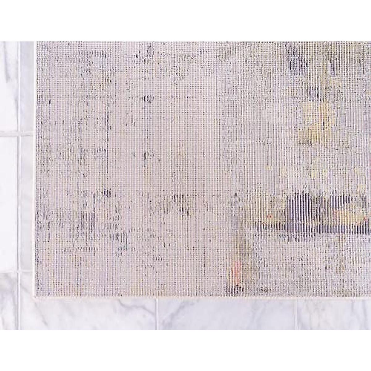 Unique Loom Chromatic Collection Modern Rustic & Vibrant Abstract Area Rug for Any Home Décor, 8 ft x 10 ft, Beige/Gray