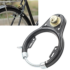 Zhisheng Anti-theft Lock With keys Iron Bicycle U-Lock Wheel Lock Set Fits E-Bike, Mountain Bike, Road Bike