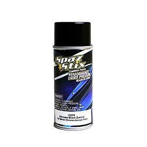 Spaz Stix Ultimate Backer for Mirror Chrome Aerosol Paint, Black, 3.5-Ounce