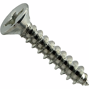 Hard-to-Find Fastener 014973292041 Phillips Flat Wood Screws, 6 x 3/4, Piece-175