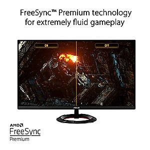 ASUS TUF Gaming 27” 1080P Monitor (VG279Q1R) - Full HD, IPS, 144Hz, 1ms, Extreme Low Motion Blur, Speaker, FreeSync Premium, Shadow Boost, VESA Mountable, DisplayPort, HDMI, Tilt Adjustable,Black
