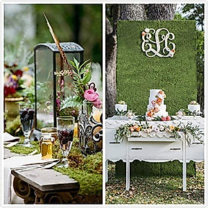 Farmoo Moss Table Runner, Preserved Moss Mat for Crafts Wedding Party Decor (12" x 71" Moss Roll)