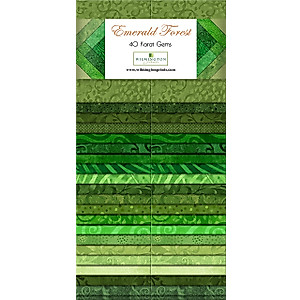 Wilmington Prints Forest-40 Karat Gems-Revised 9/17/19, Emerald Forest