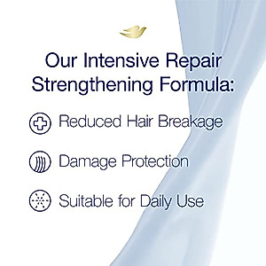 Dove Nutritive Solutions Strengthening Shampoo Intensive Repair 4 Count for Damaged Hair Dry Hair Shampoo Formula With Keratin Actives 20.4 oz