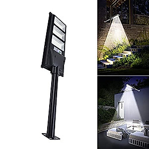 Led Solar Light, IP65 Sealed and Waterproof Solar Security Lights 500W Solar Street Light IP65 Outdoor Waterproof Garden Light for Yard for Home