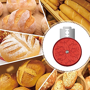 XINBADA Bread Lame Dough Scoring Tool -Ufo Aluminum alloy Material Lame Bread Tool with 5 Blades & Leather Storage Bag, Perfect for Bakin Sourdough Scoring Tool