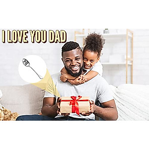 Weenca Gifts For Dad, Fathers Day Gift Engraved Spoon Dad's Ice Cream Shovel, Gifts for Men Who Have Everything, Emotional Dad Gifts, Dad Birthday Gift, Made in Italy Stainless Steel Ice Cream Spoon
