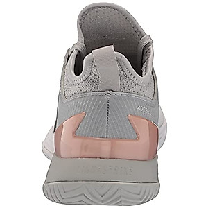 adidas Women's Adizero Ubersonic 4 Tennis Shoe, Grey/Black/White, 6.5
