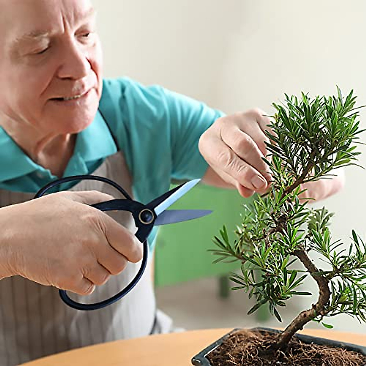 Pruning Shears - Sharp Garden Shears - Japanese Bonsai Scissors for Deadheading, Shaping, Arranging Flowers, Trimming Plants, 7.3" (180 mm)