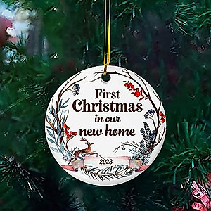 IAMAGOODLADY Home Christmas Ornament 2023,First Christmas Home Ornament 2023,Family Christmas Ornaments,2023 Christmas Ornament,Christmas Tree Ornaments Nightmare Before Christmas 50 Cent Item