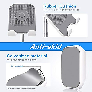 Cell Phone Stand Adjustable Desktop Phone Holder Tablet Stand for Desk Foldable Phone Stand for Desk Cell Phone Holder for Desk for 13 12 11 Pro Xs Max Xr X 8/Galaxy Samsung All Smartphones