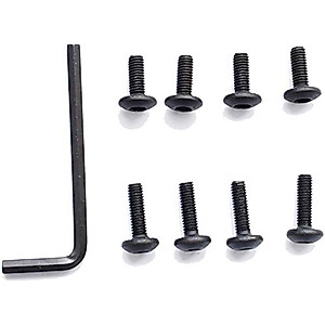 MySit Office Chair Armrest Replacement Arm Pads Univeral 4" Mounting Hole (Set of 2)