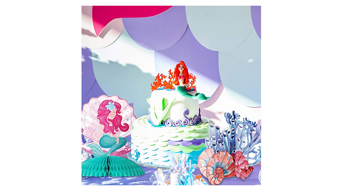 Mermaid Table Decorations - 10 Honeycomb Centerpieces
